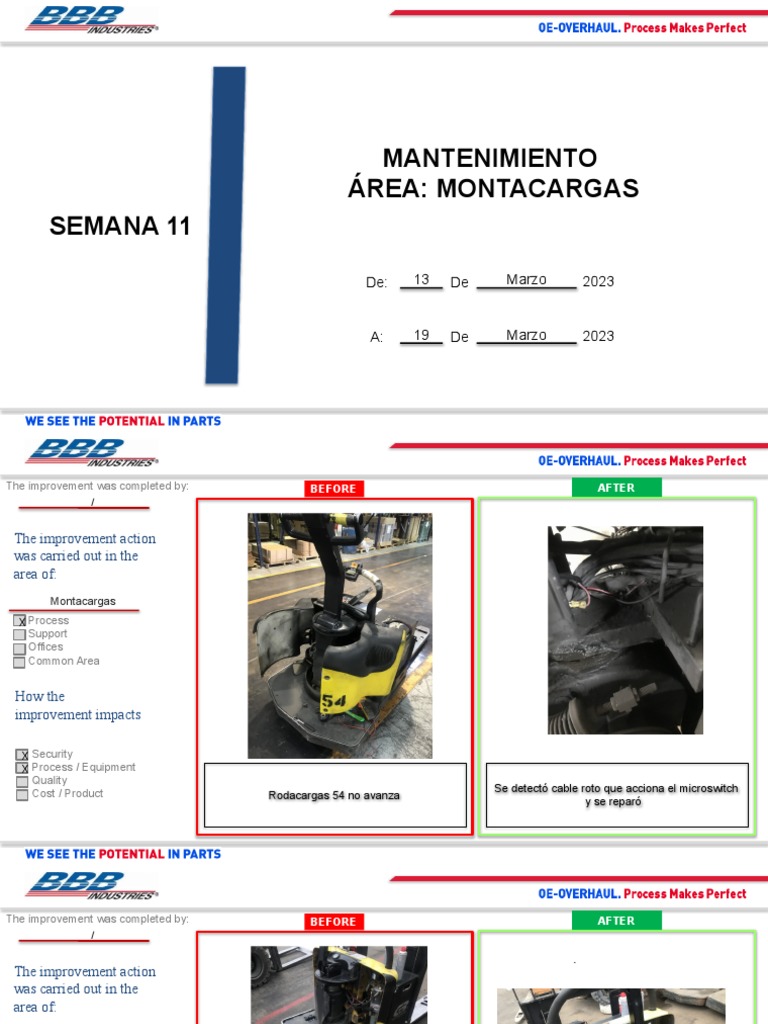 Semana 11 - Actividades Montacargas | PDF | Technology & Engineering