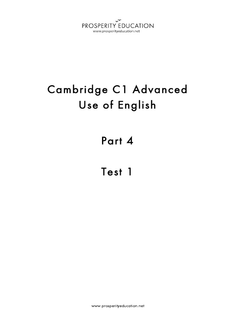 C1 English Master Test 01 | PDF