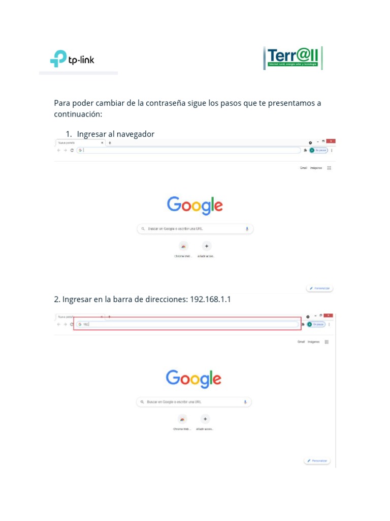 Manual para Cambiar La Contraseña de Mi Router TP Link | PDF