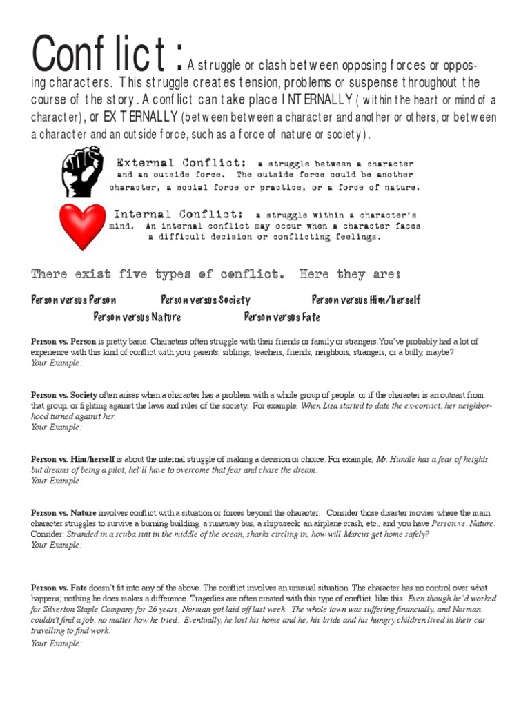 Understanding Story Conflicts | PDF | General Fiction