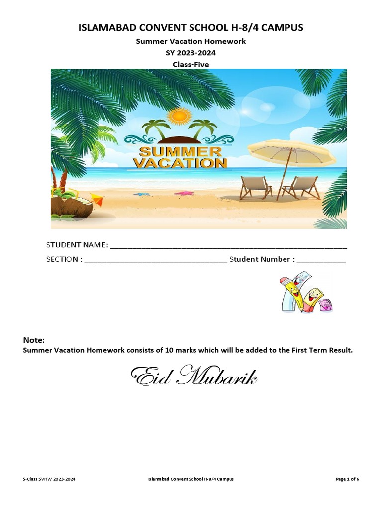 5-Class SVHW 2023-2024 | PDF