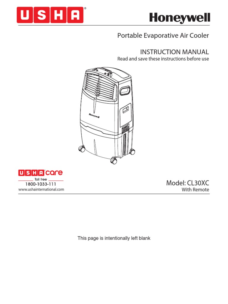 Usha Honeywell CL30XC | PDF