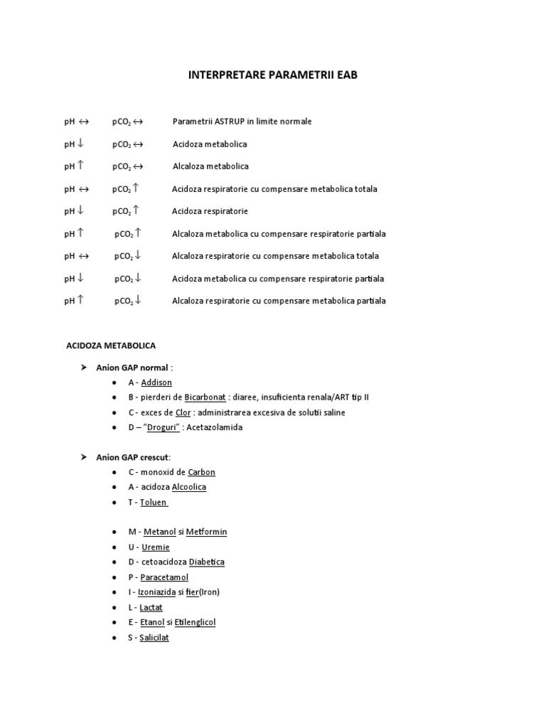 Interpretare EAB | PDF