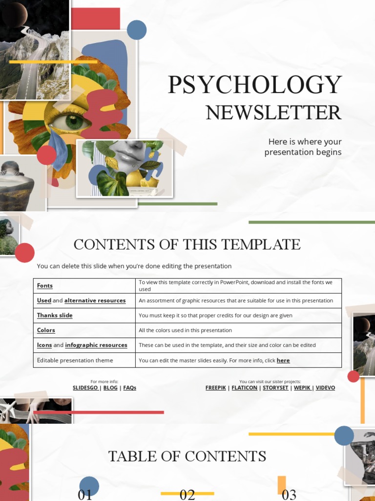 Psychology Newsletter by Slidesgo | PDF