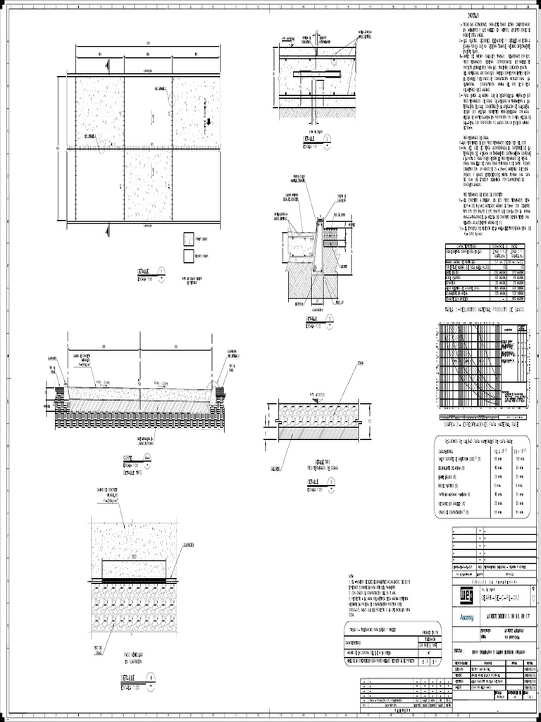 CEARK-SE-C-PL-003 Pisos terminados detalles H1 Rev 0 | PDF