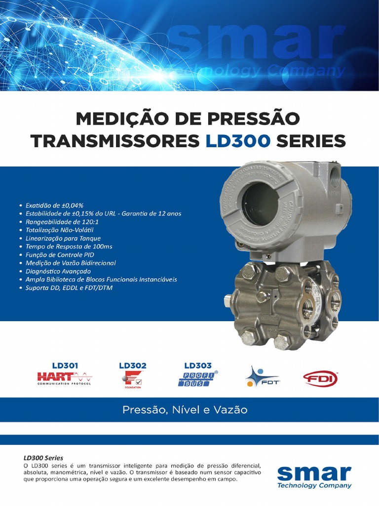 Smar LD300 Pressão Dif | PDF | Eletrônicos | Bluetooth
