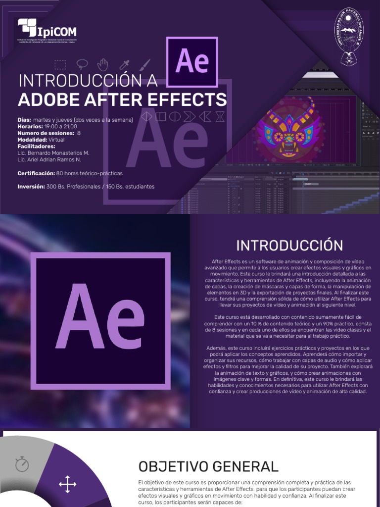 Programa Introducción A After Effects | PDF | Microprocesador | Animación