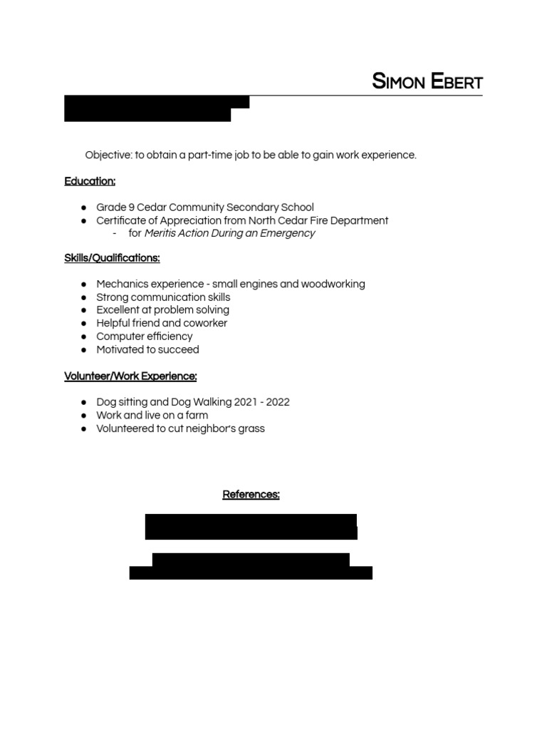 simon ebert - resume | PDF