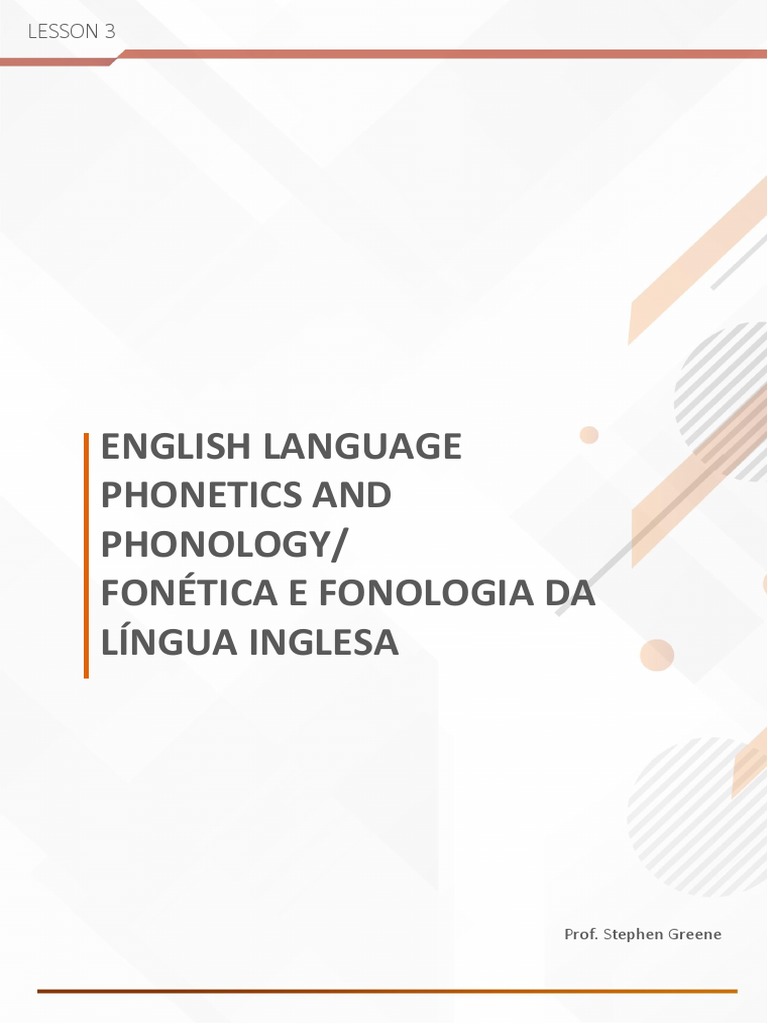 English Language Phonetics and Phonology 3 | PDF