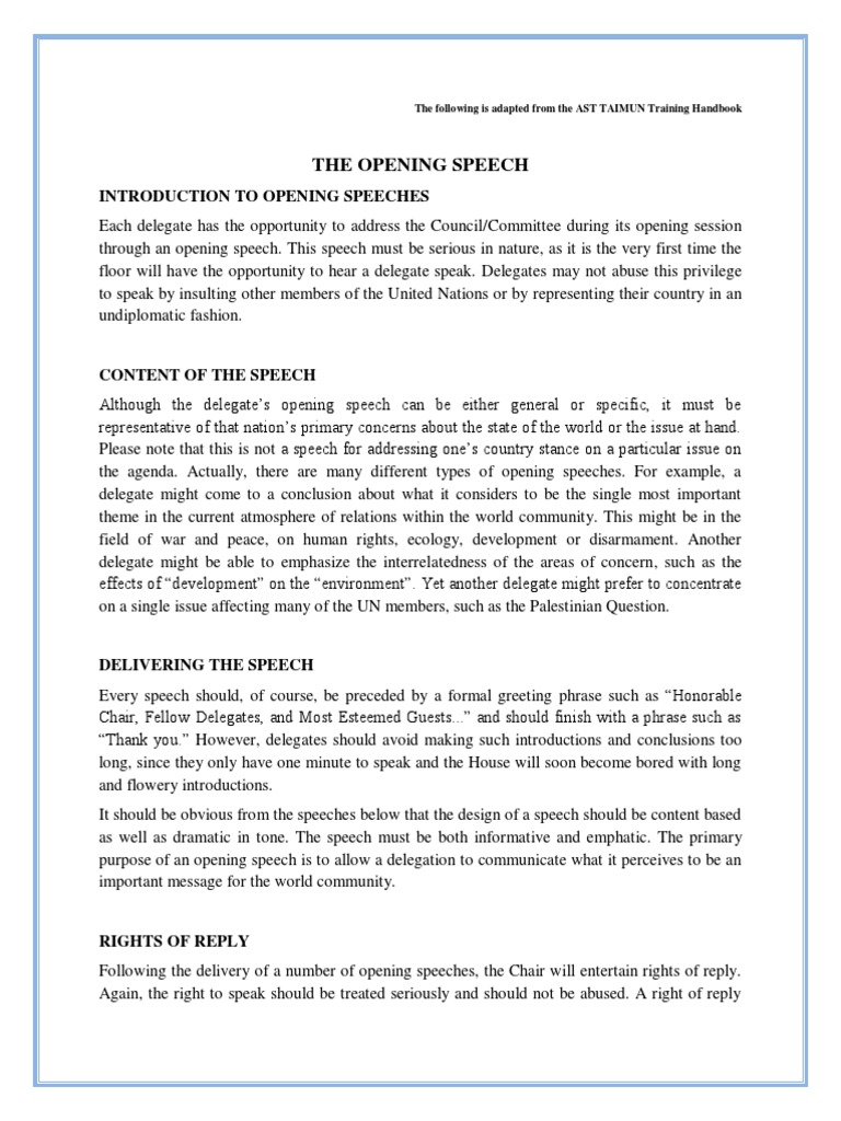 Opening Speeches | Download Free PDF | Israeli Occupied Territories ...