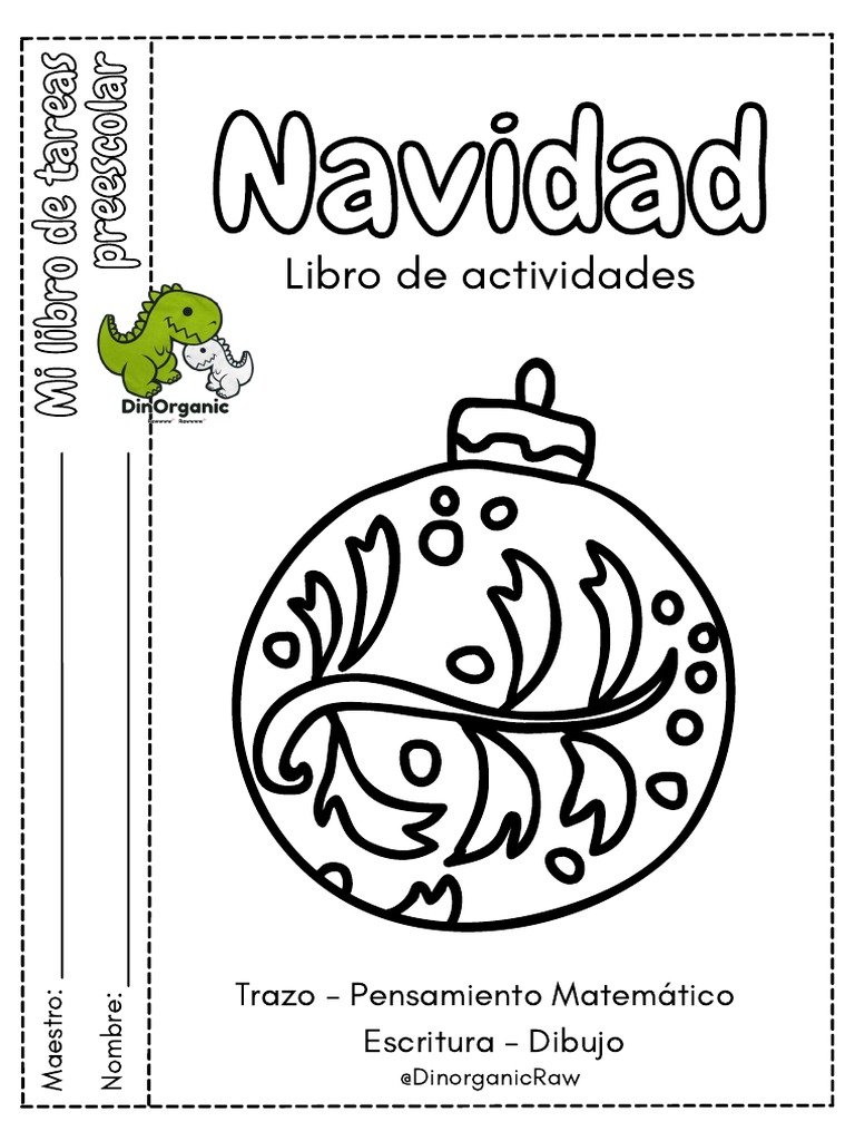 Libro de Tareas Navidad @DinorganicRaw | PDF | Navidad