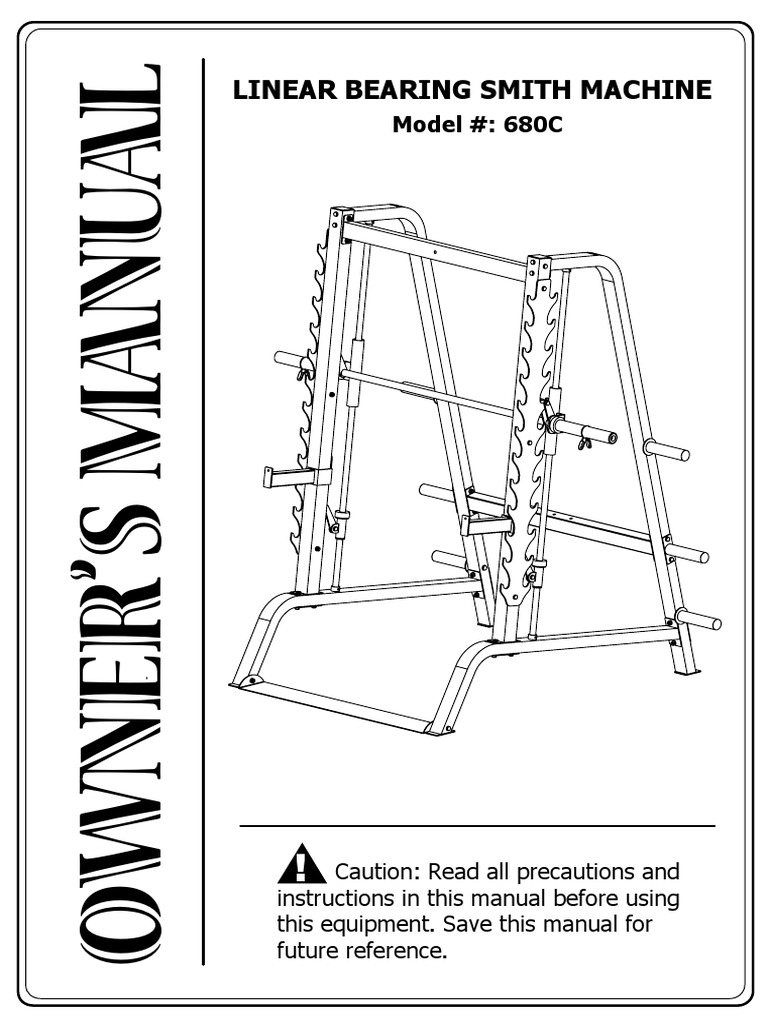 Linear-Bearing-Smith-Machine-Manual | PDF | Screw | Tools