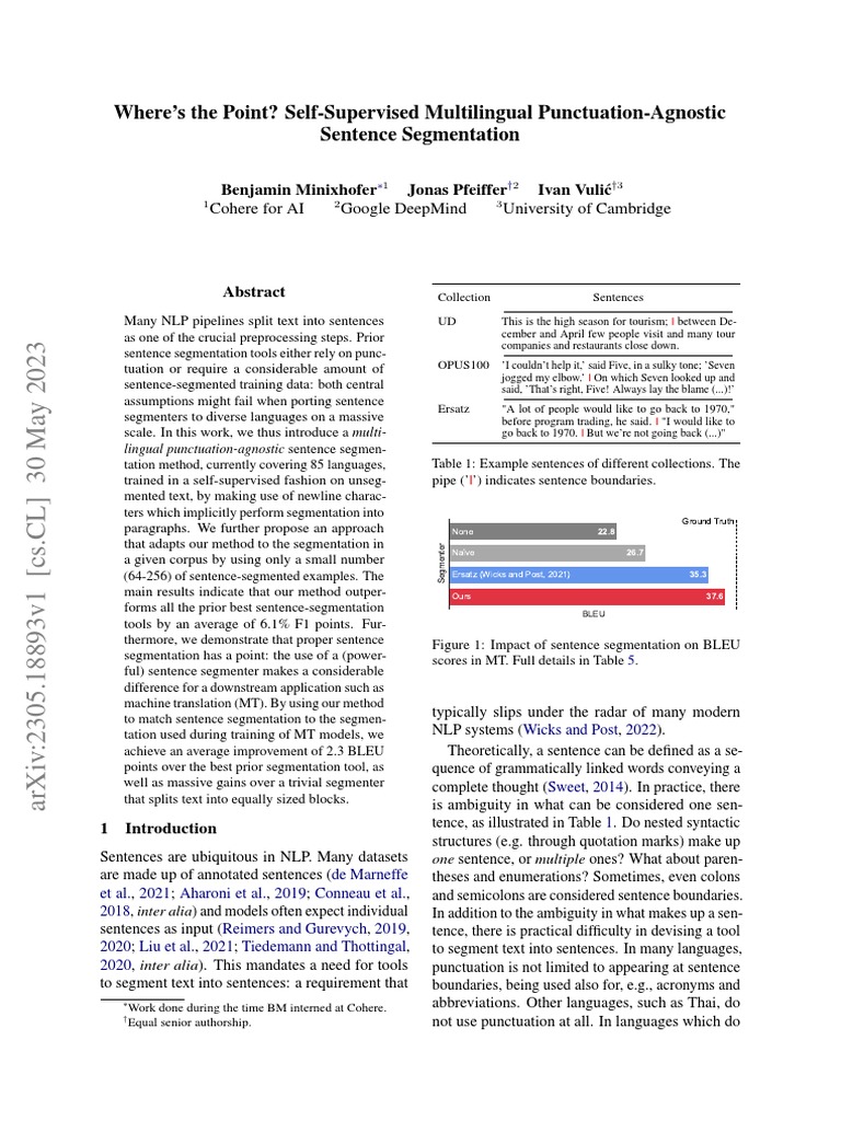 Sentence Segmentation | PDF | Image Segmentation | Parsing Sentence Segmentation | PDF | Image Segmentation | Parsing