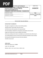 Che Preboard Exam Day 1 Practice Problems | PDF | Chemical Reactions ...