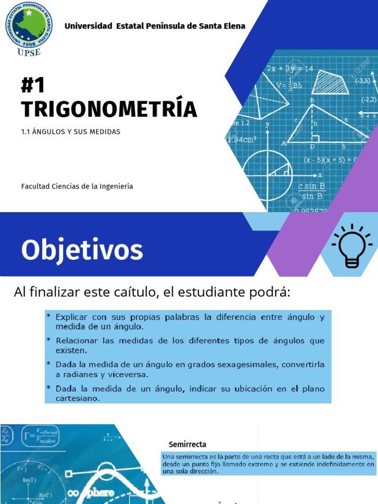 1.1 Ángulos y Sus Medidas | PDF | Ángulo | Geometría Elemental