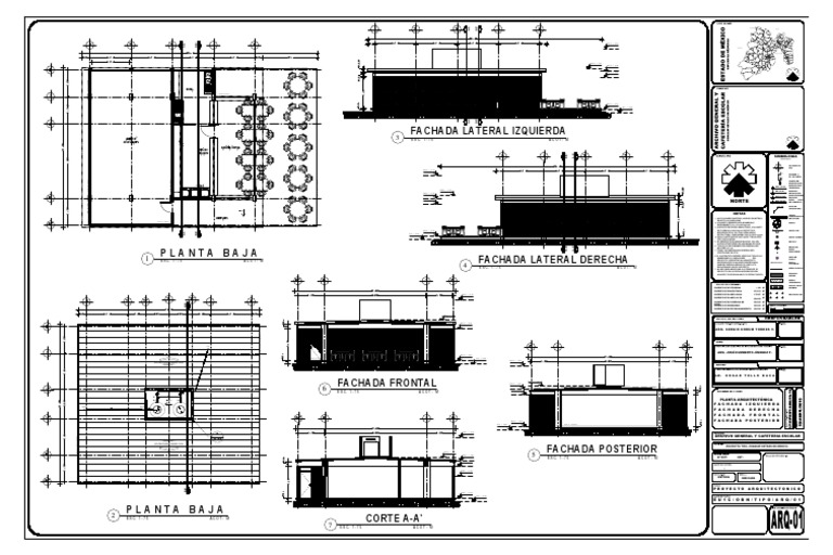Archivo y Cafeteria Tipo (1) - Arq-01 | PDF