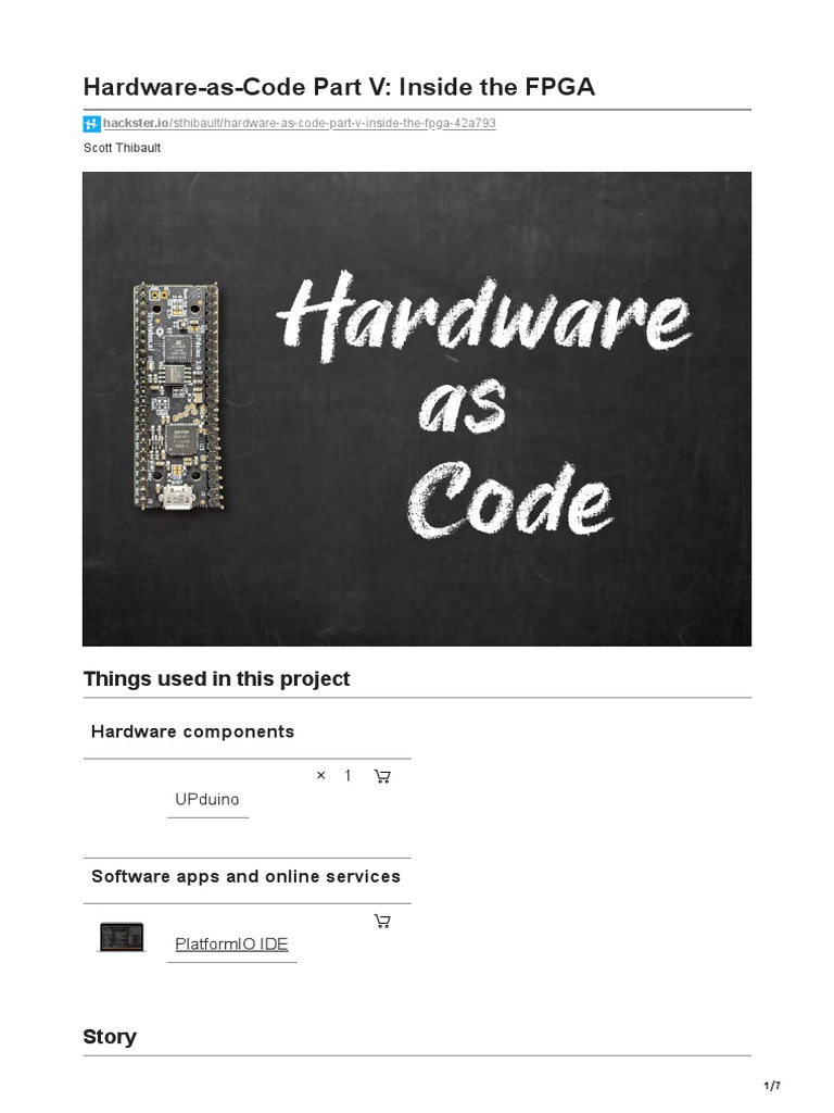 Hackster - io-hardware-As-Code Part V Inside The FPGA | PDF