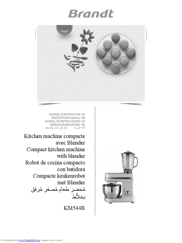 Manuel d'Utilisation Kitchen Machine | PDF | Technologie et ingénierie