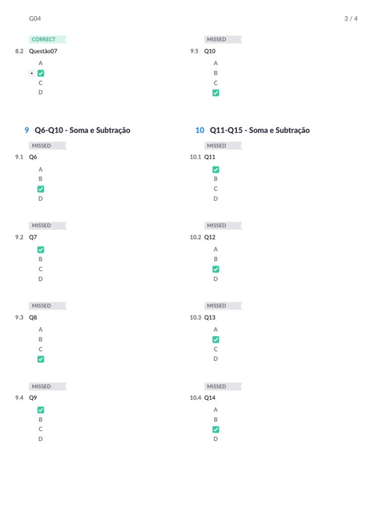 Scoresheet - Plickers-15 | PDF