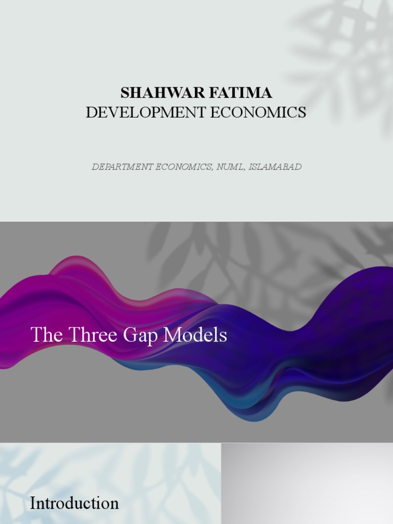 Three Gap Model_Presentation_01-1 | PDF | Fiscal Policy | Exchange Rate