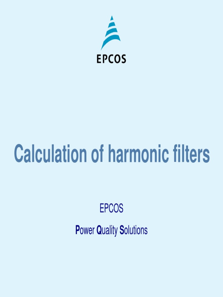 pfc_calculation_of_harmonic_filters | PDF