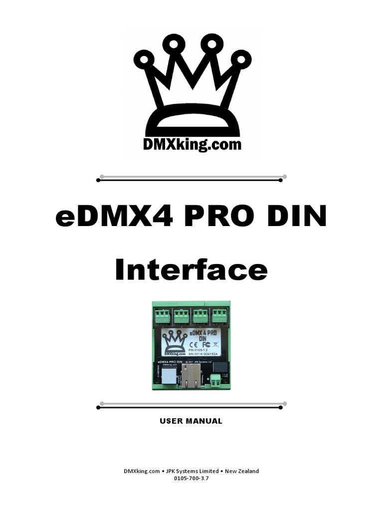 eDMX4 PRO DIN User Manual (EN) | PDF