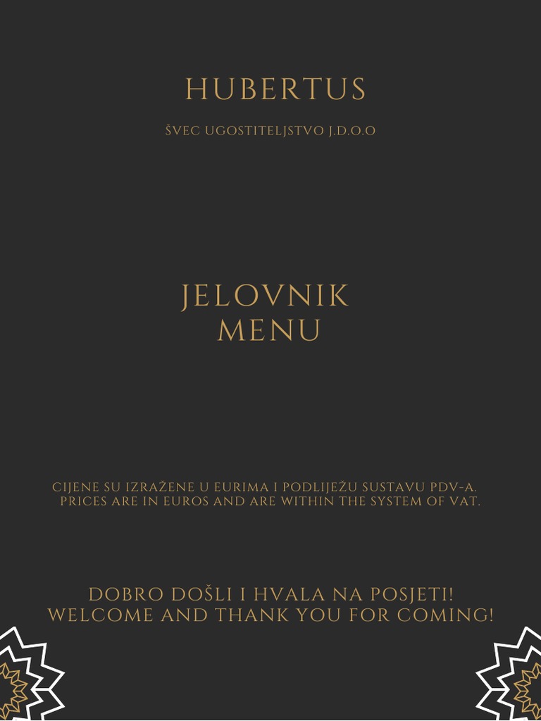 Jelovnik-Hubertus | PDF
