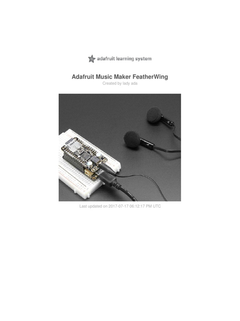 Adafruit Music Maker Featherwing | PDF | Digital Audio | Electronics