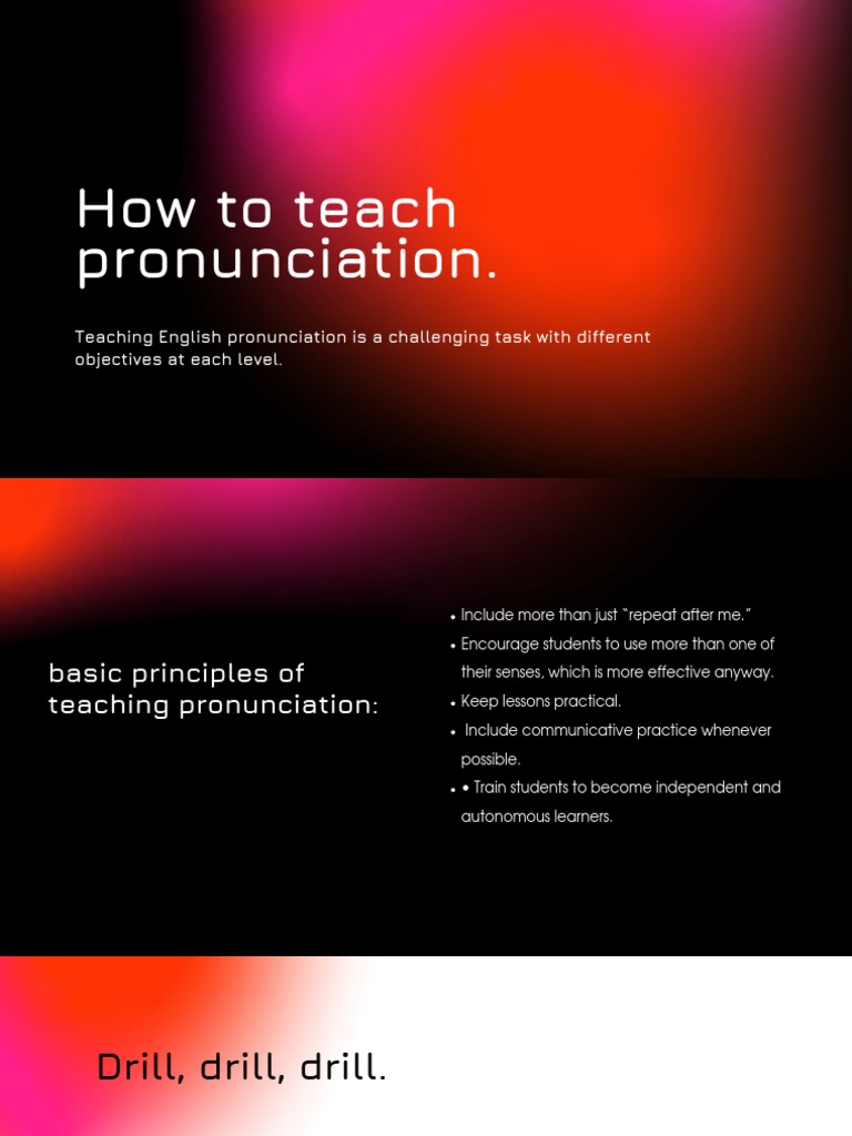 Teaching Pronunciation to Beginners | PDF | Career & Growth