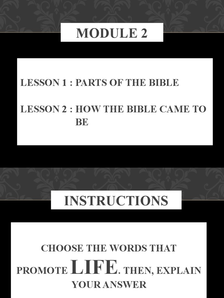 1st Quarter Module 2 Grade 4 | PDF | Nevi'im | Bible