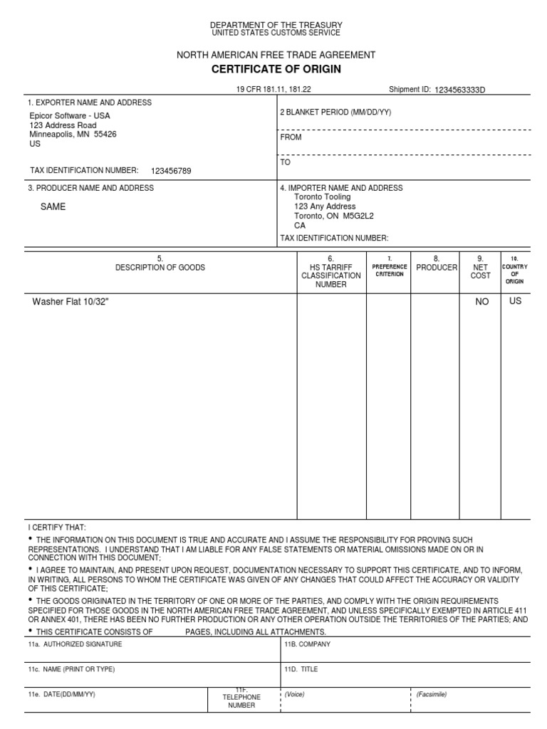 Commercial Invoice (Goods) | PDF