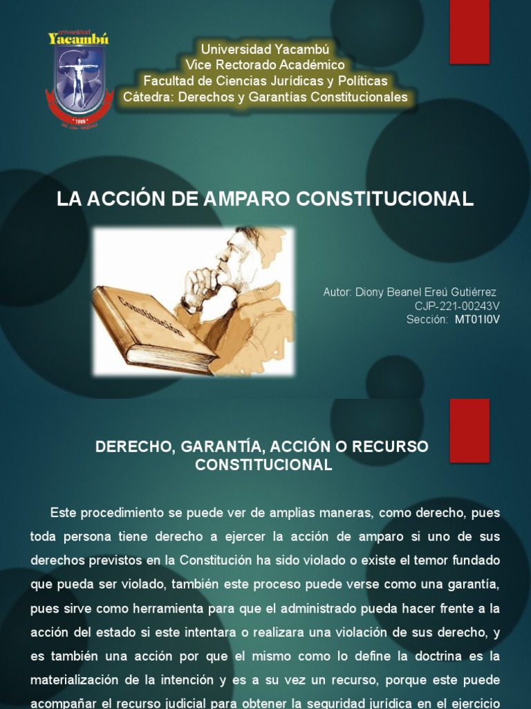 Accion de Amparo Constitucional | PDF