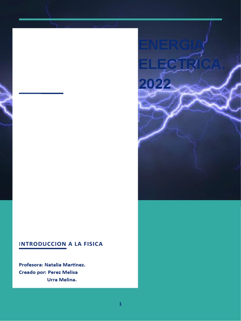 Energia Electrica | PDF | Electricidad | Ingenieria Eléctrica
