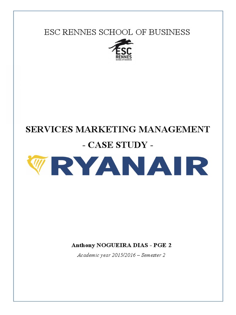 Case Study - Ryanair | PDF | Low Cost Carrier | Airlines