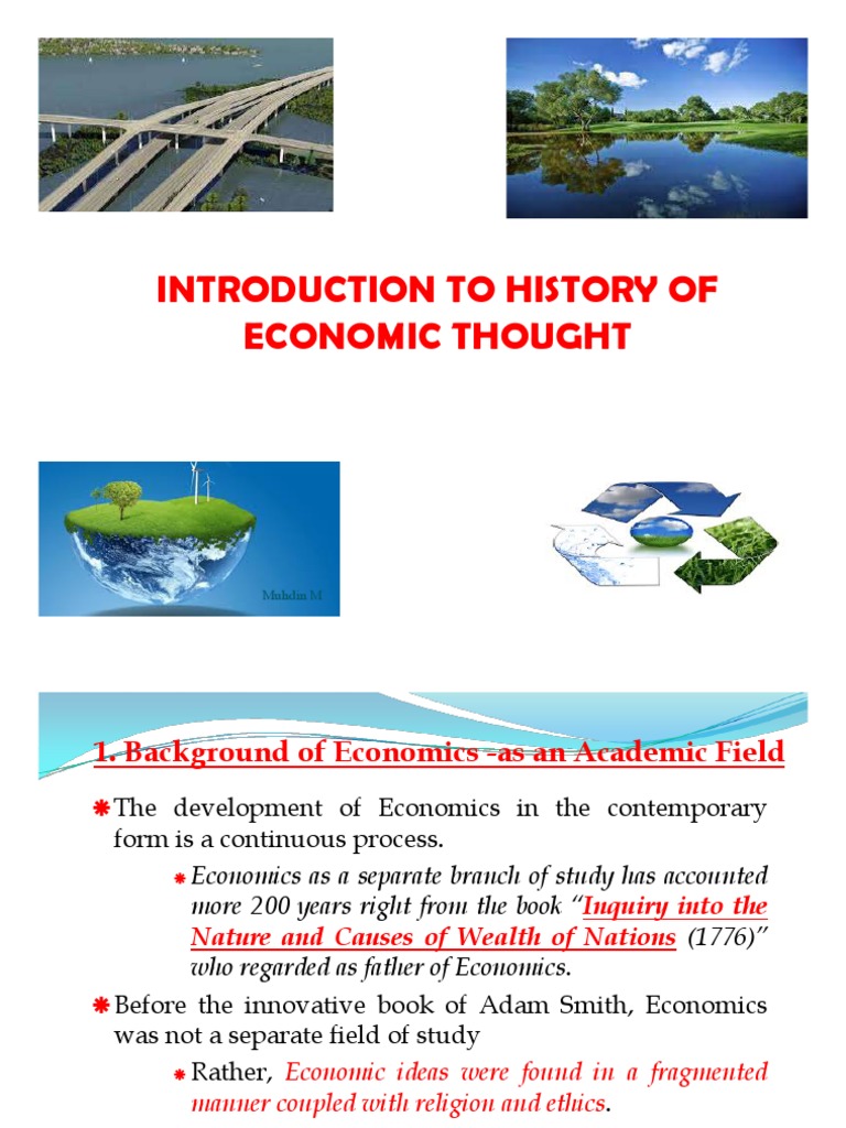 Introduction To History of Economic Thought | PDF | Economics | History ...