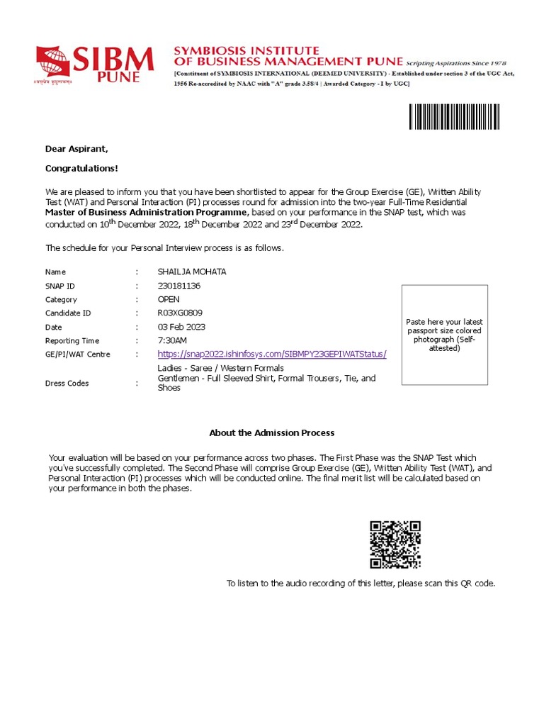 Admit Card | PDF | Identity Document | Computing