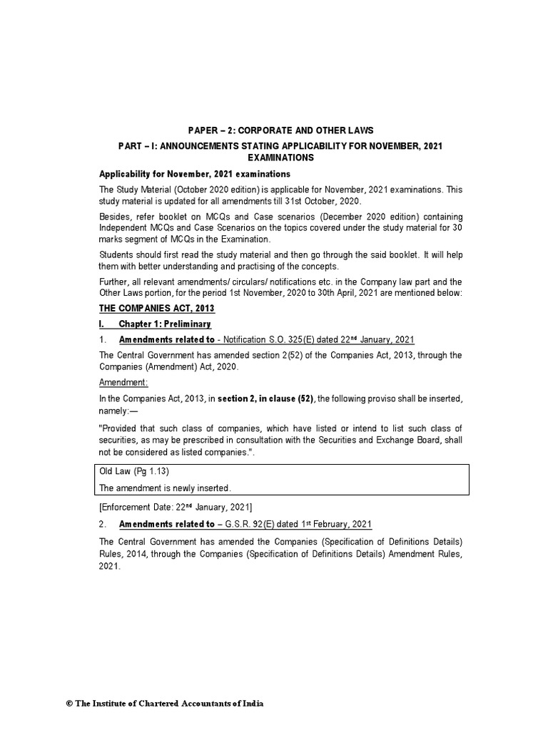 Law RTP Nov 21 | PDF | Corporate Social Responsibility | Securities (Finance)