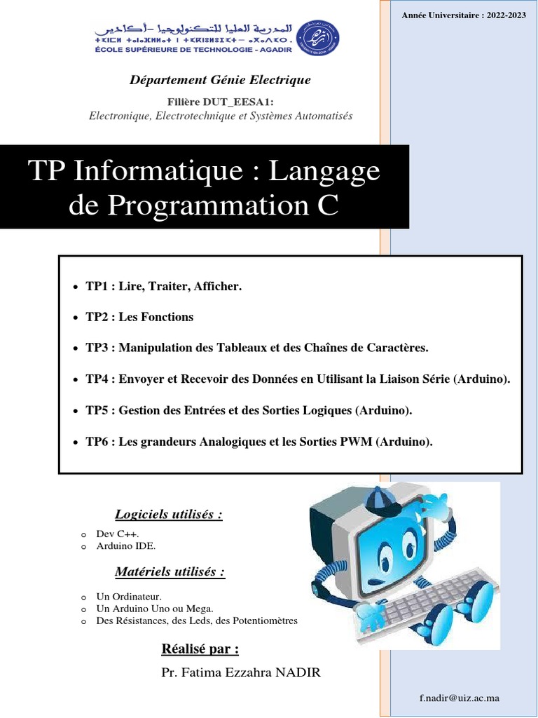 TP1 Langage de Programmation C | PDF