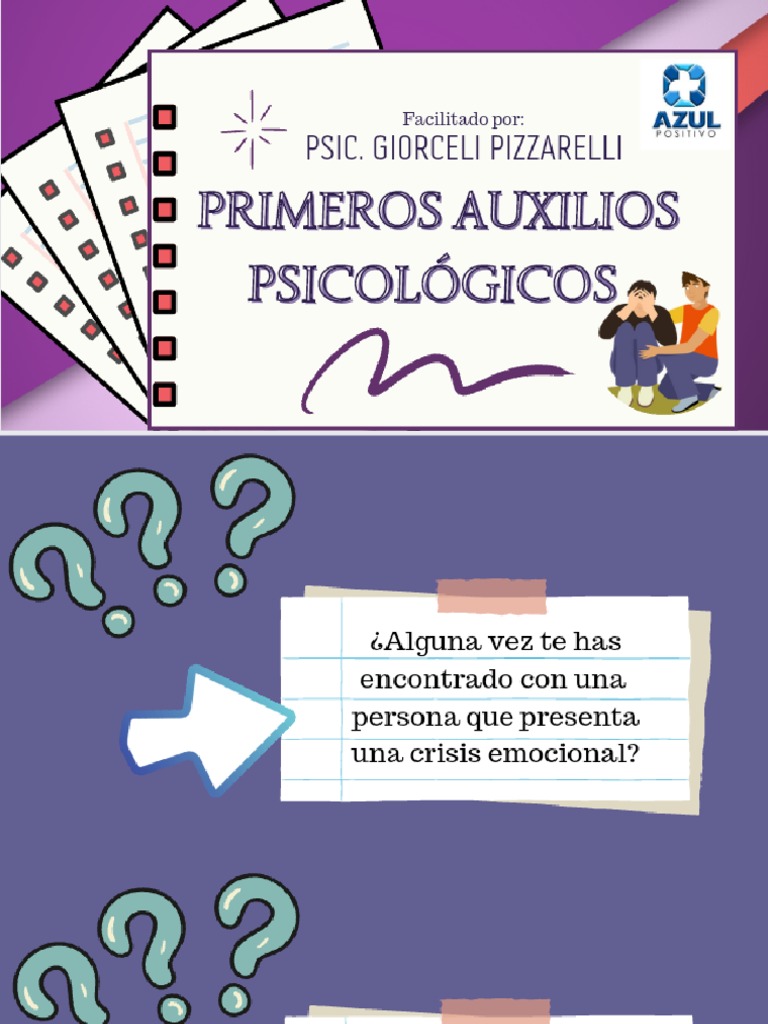 Presentacion Primeros Auxilios Psicologicos | PDF