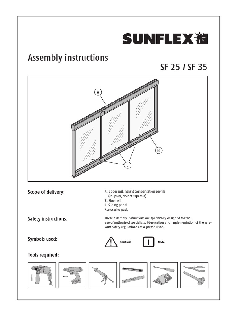Montageanleitung_sf25_35_en | PDF | Materials | Industrial Processes