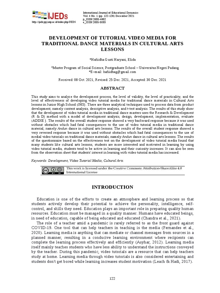 Dance Material | PDF | Curriculum | Learning