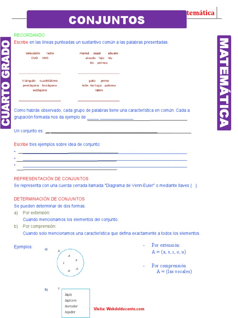 Introducción-a-los-Conjuntos-para-Cuarto-Grado-de-Primaria (Reparado) | PDF | Conjunto ...