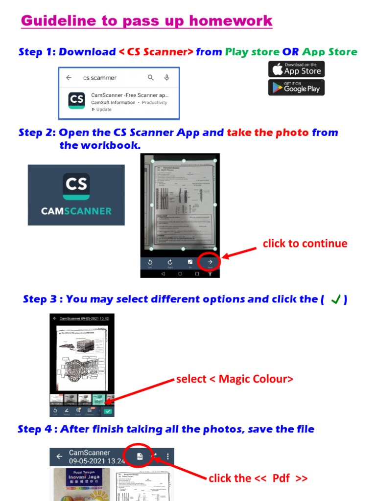 Guidelines To Pass Up Homework | PDF