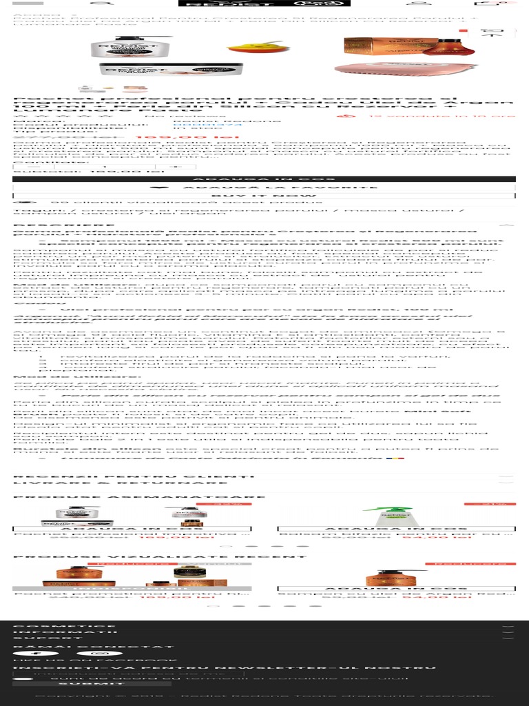 Pachet Profesional Pentru Cresterea Si Regenerarea Parului + Cadou Ule ...