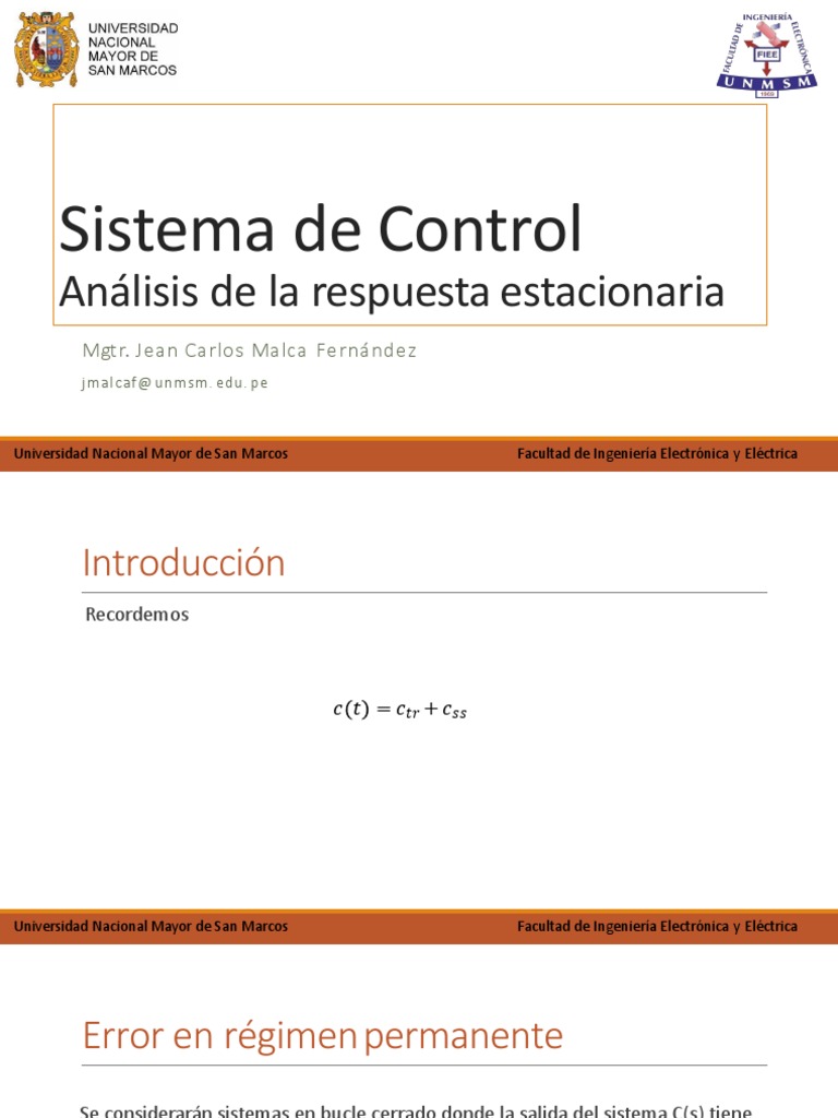Tema V - Sistemas de Control I VD | PDF