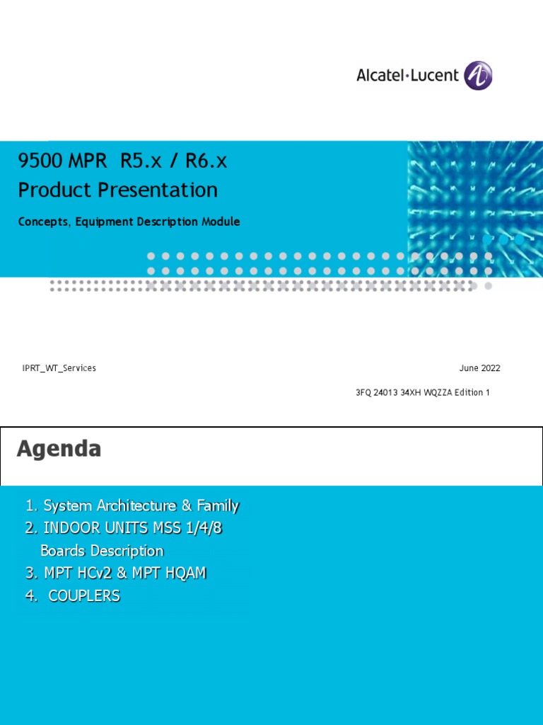 9500MPR Module 1 - Product - Presentation | PDF | Ethernet | Computer ...