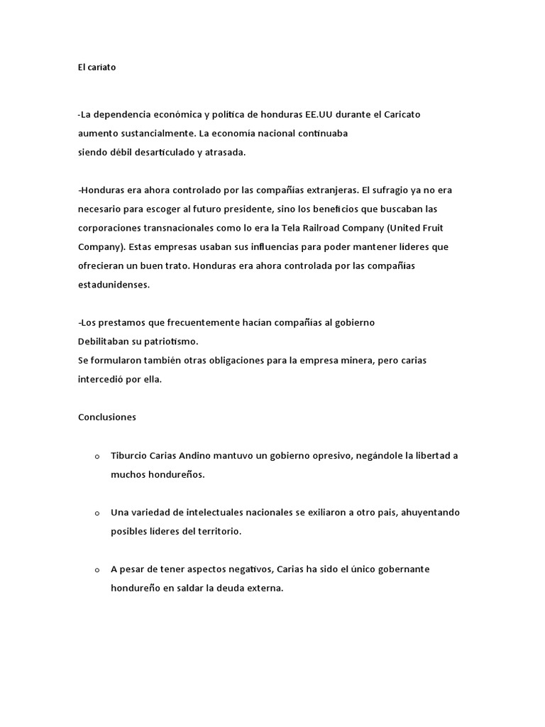 El Cariato Información | PDF