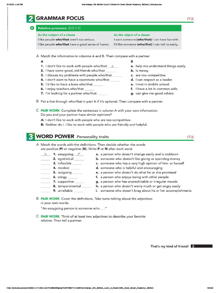 Interchange 5th Edition Level 3 Student's Book (Smart Academy Edition ...