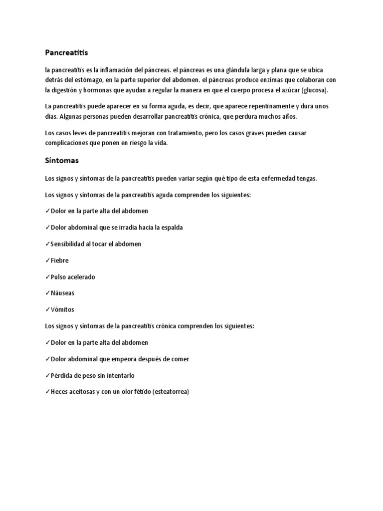 Pancreatitis TUpancreas | PDF