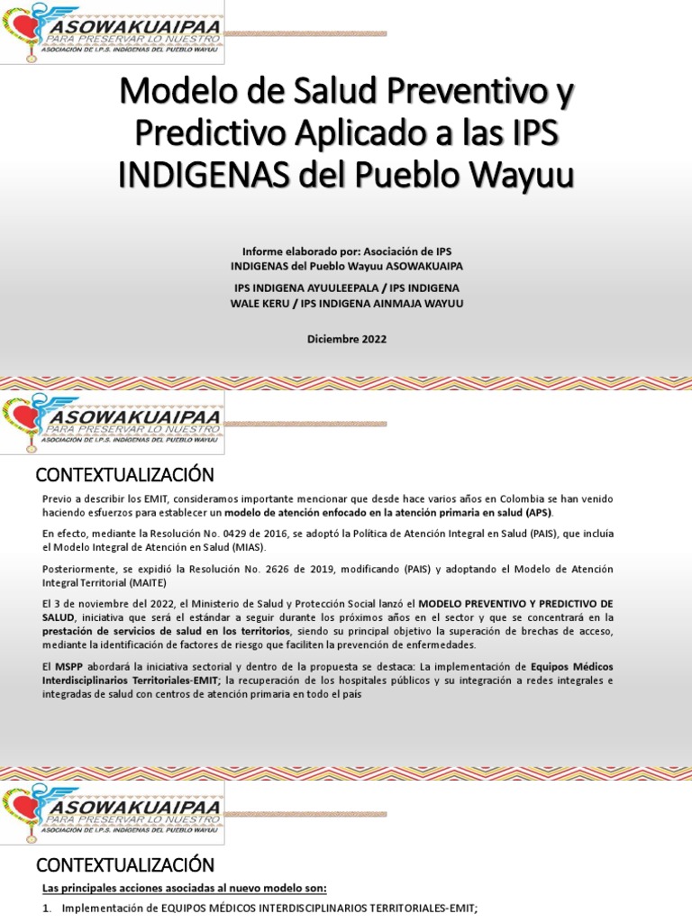 Modelo de Salud Preventivo y Predictivo Aplicado A Las IPSI | PDF